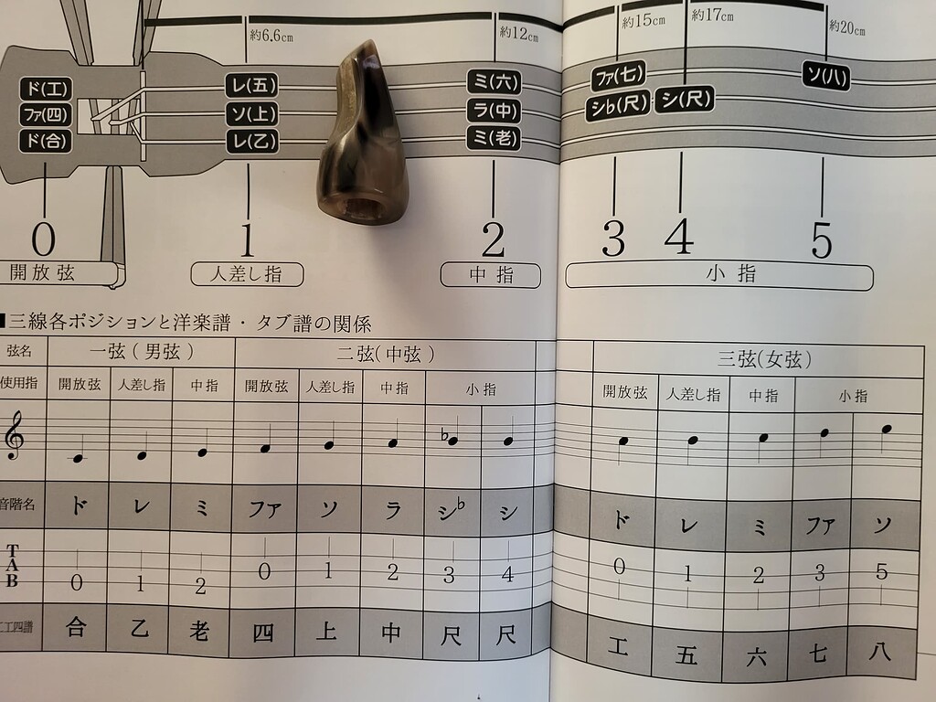 Chart Sanshin/Shamisen - Notation - Bachido Community